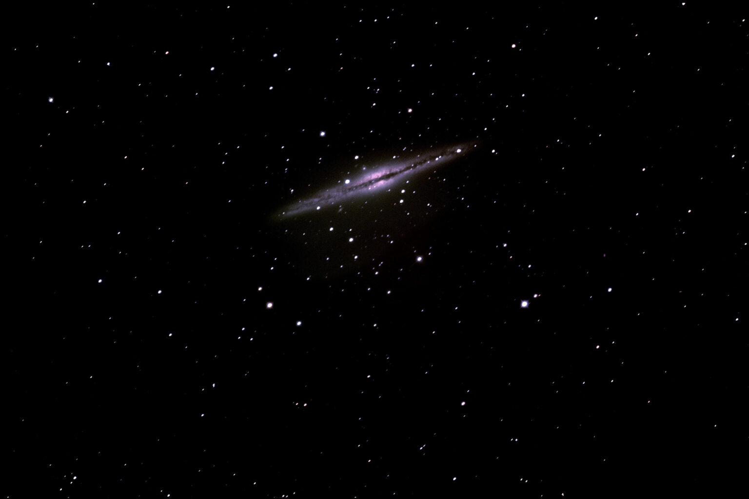“Edge-on” Spiral Galaxy NGC891 – See The Glory